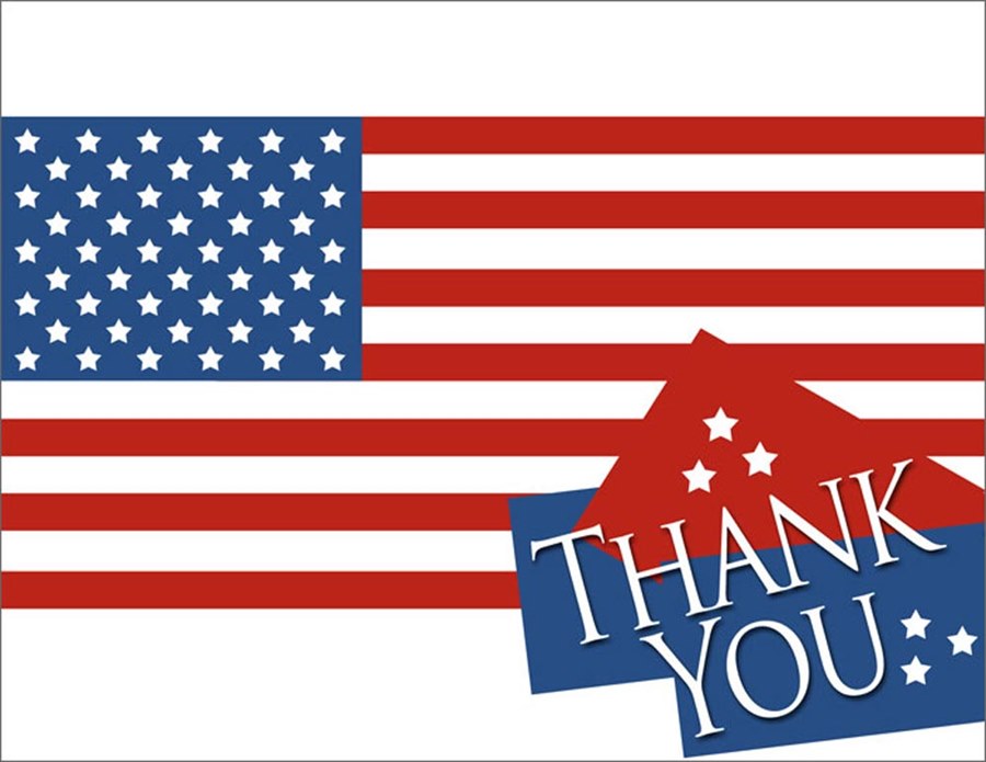 Flag Thank You by CardsDirect