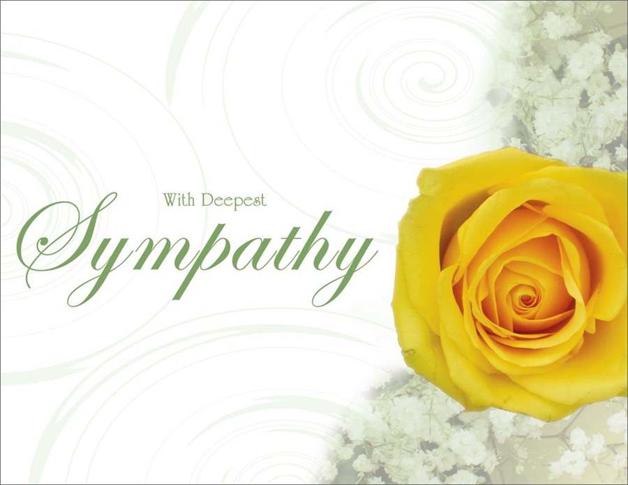 Yellow Rose Sympathy by CardsDirect
