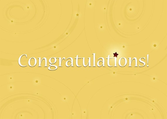 Yellow Congratulations Card by CardsDirect