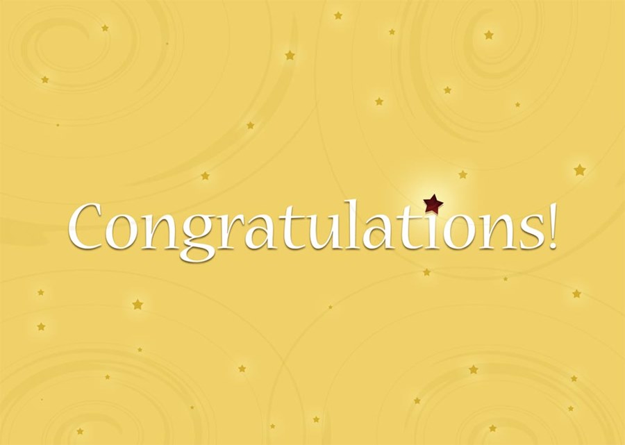Yellow Congratulations Card by CardsDirect