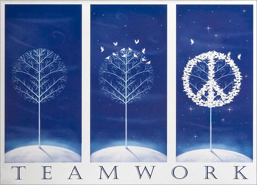 Teamwork Peace Holiday Card by CardsDirect