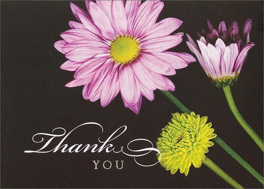 Spring Flowers Thank You Card by CardsDirect