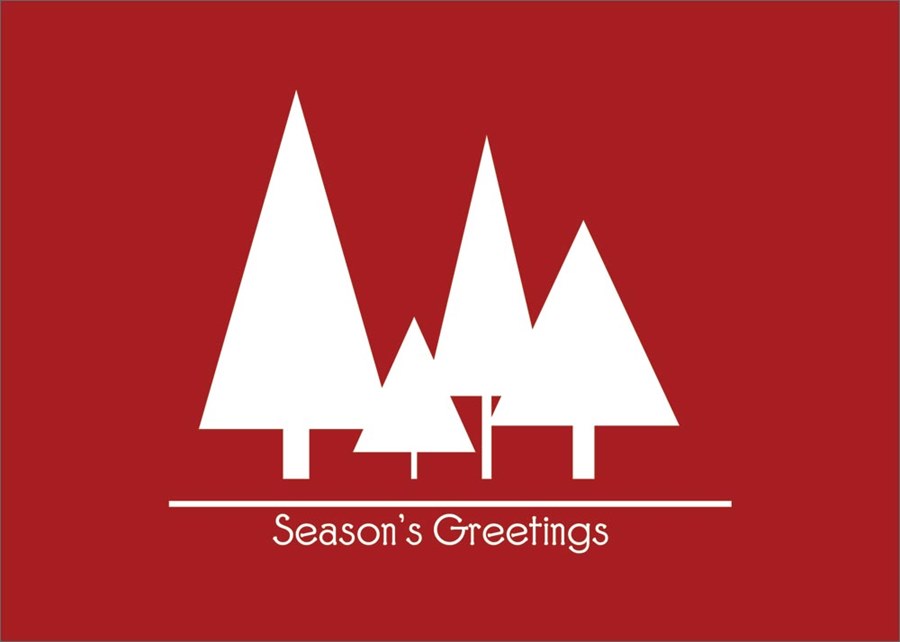 Red Treeline by CardsDirect