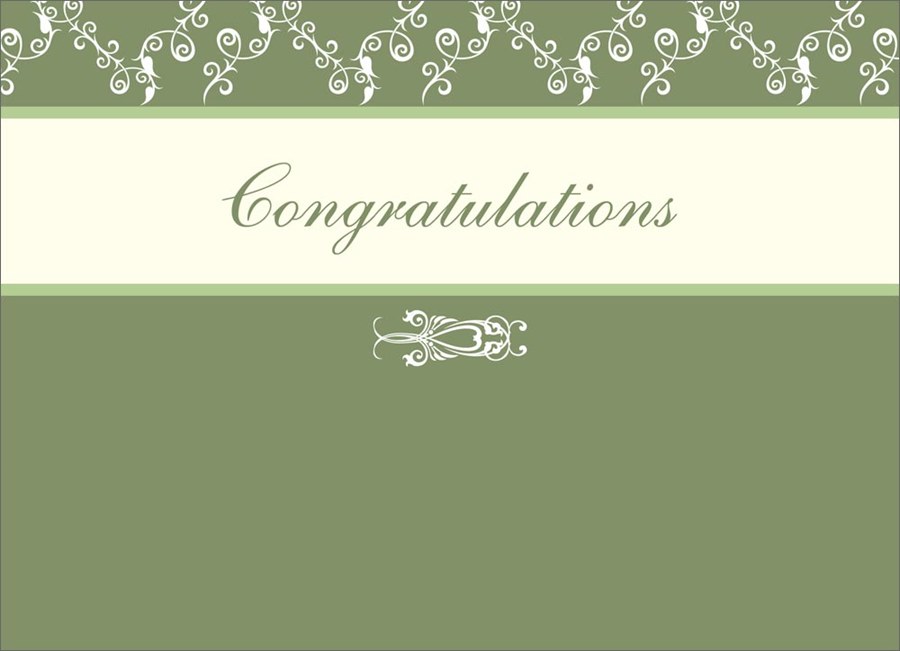 Sage Scroll Congrats by CardsDirect