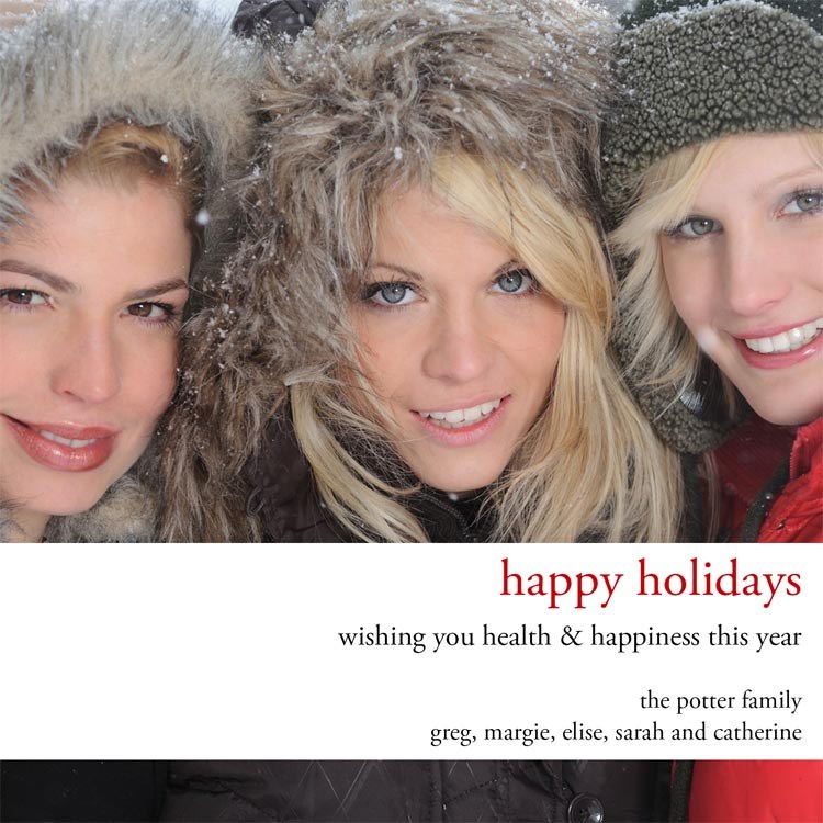 Simple Band Christmas Greeting Cards By CardsDirect