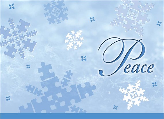 Peace Snowflakes - Christmas Greeting Cards by CardsDirect