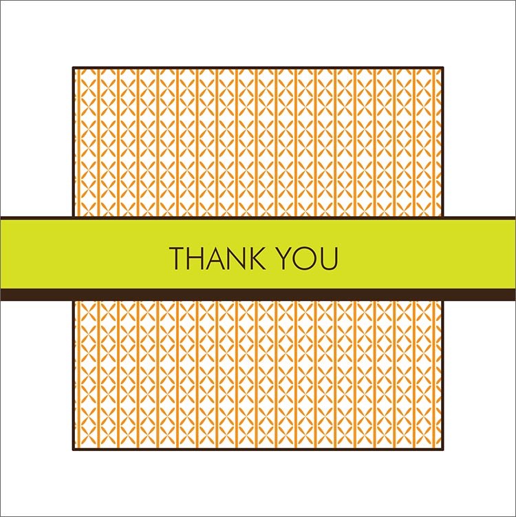 Geometric Thank You - Thank You Greeting Cards by CardsDirect