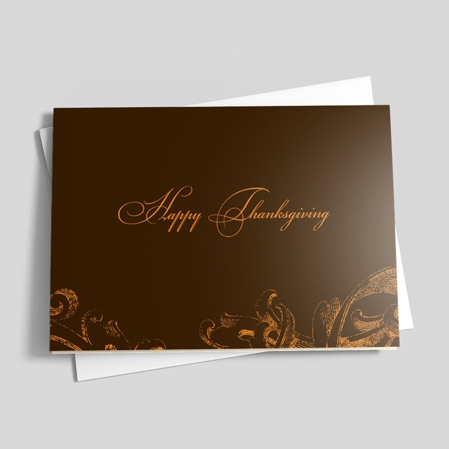 Thanksgiving Scroll - Holiday Greeting Cards by CardsDirect