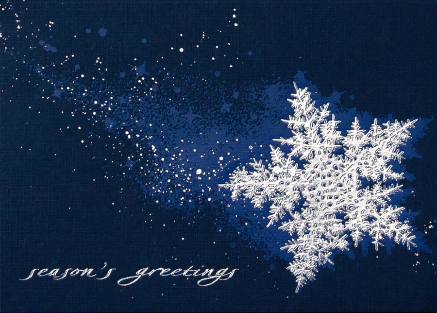 Celestial Snowflake Card by CardsDirect