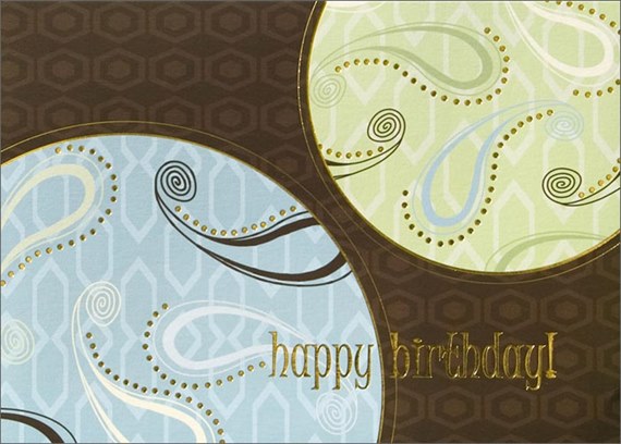 Gold Modern Birthday Card by CardsDirect